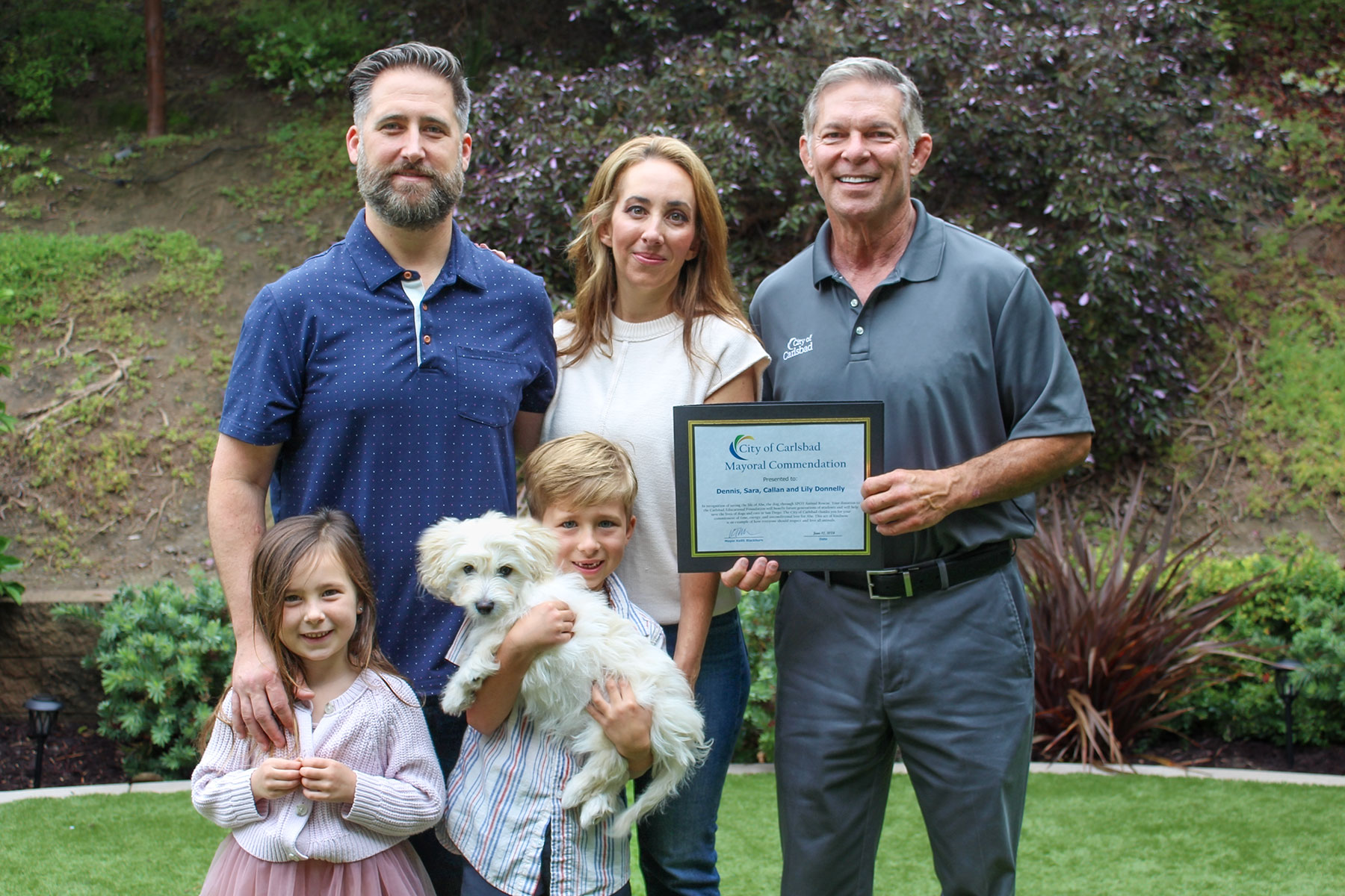 Family Honored by Mayor Blackburn for Saving Rescued Pup at Gala to ...